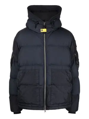 PARAJUMPERS Two-tone Hooded Padded Jacket - Black