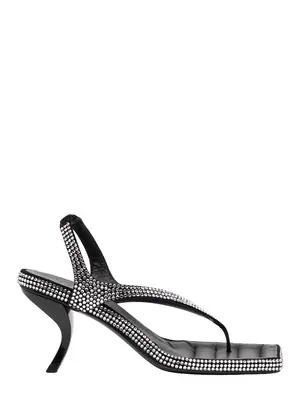 GIABORGHINI Rosie 13 70mm Thong Sandals - Black