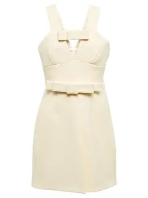 JIL SANDER Bow-detail Mini Dress - White