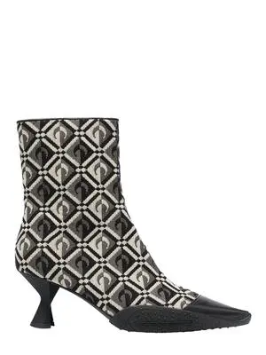 MARINE SERRE Moon Diamant 65mm Ankle Boots - Black