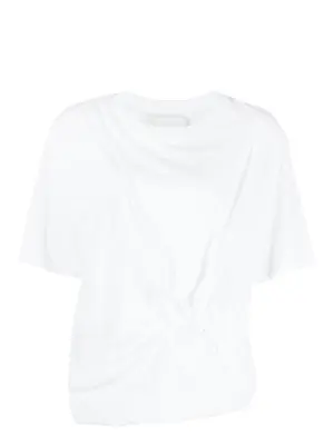 3.1 PHILLIP LIM 3.1 Phillip Lim Drape-Detail Cotton T-Shirt