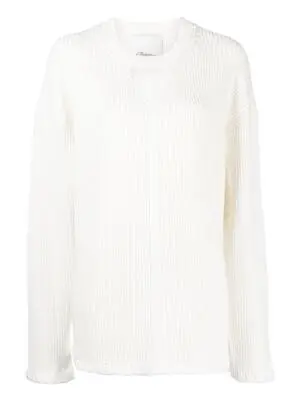 3.1 Phillip Lim Ribbed V-neck Jumper - White