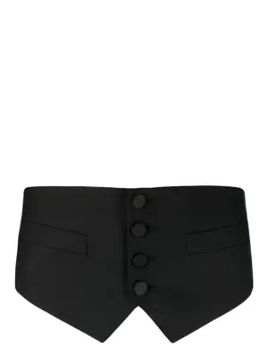Dsquared2 Buttoned Adjustable Cummerbund - Black