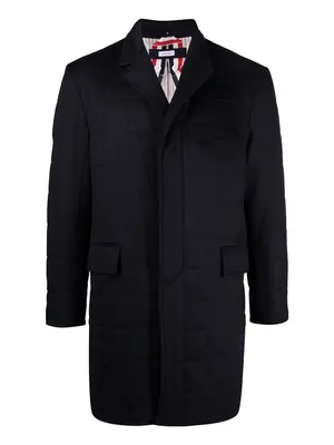 Thom Browne Padded Long-line Jacket - Blue
