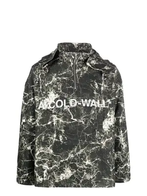 A-COLD-WALL* Marble-print Pullover Jacket - Green