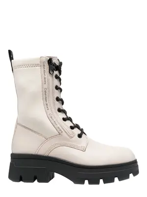 CALVIN KLEIN Calvin Klein Leather Combat Boots