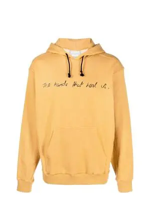 BETHANY WILLIAMS Slogan-print Drawstring Hoodie - Yellow