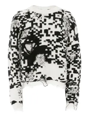 JW ANDERSON JW Anderson QR-Code Knit Jumper