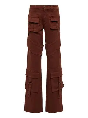 Blumarine Blumarine Cotton Canvas Cargo Pants Red