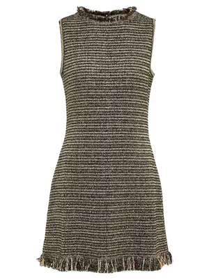 Oscar De La Renta Tweed Minidress - Multicoloured