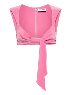 Attico Jersey Crop Top - Pink