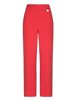 CRISTINAEFFE Straight-Leg High-Waisted Pants Red