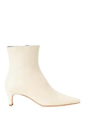 Staud Wally Ankle Boots - Cream