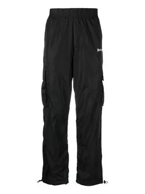 Palm Angels Logo-print Cargo Pants - Black Black