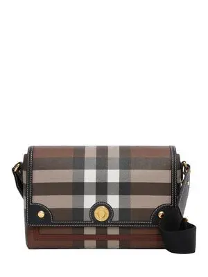 Burberry Check Crossbody Bag - Brown