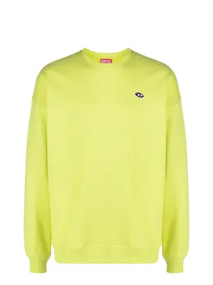 DIESEL® S-rob-doval-pj Cotton Sweatshirt - Yellow