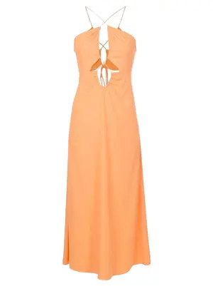 Nk Yasmin Cut-out Long Dress - Orange