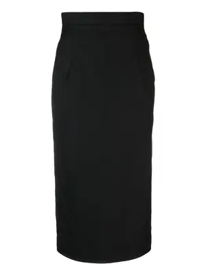 THOM BROWNE Thom Browne Twill-Weave Pencil Skirt
