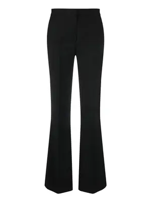 BLANCA VITA High-waisted Flared Trousers - Black