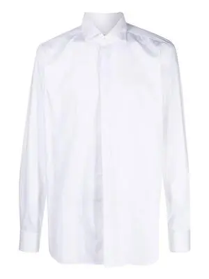 XACUS Long-sleeved Cotton Shirt - White