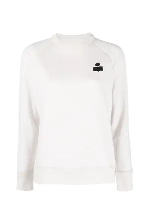 MARANT ETOILE Milla Logo-embroidered Sweatshirt - Neutrals