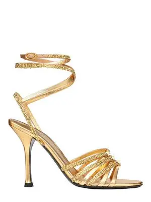 Valentino Garavani Rockstud Strappy Pumps - Gold