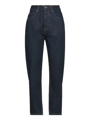 John Richmond Cotton Denim Mom Jeans - Blue