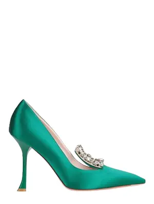 ROGER VIVIER Pumps With Appliqués Green