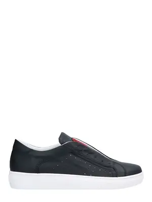 TOSCA BLU Sneakers In Soft Leather - Black