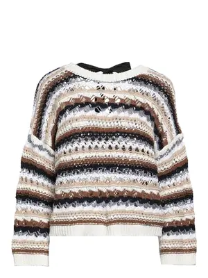 LIU •JO Cotton Sweater - Brown