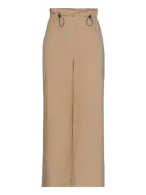 Erika Cavallini ERIKA CAVALLINI Wide-Leg Cotton Pants Beige