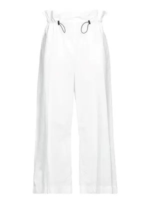 Erika Cavallini Wide-leg Cotton Pants - White
