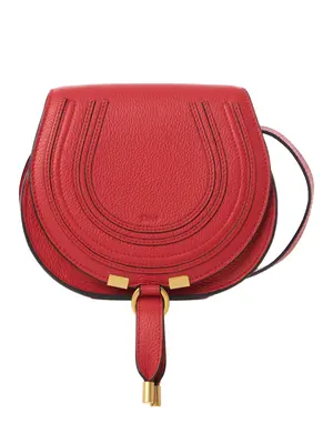 Chloé CHLOÉ Small Marcie Saddle Bag Red