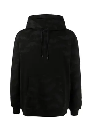 MAHARISHI Bat-print Hoodie - Black