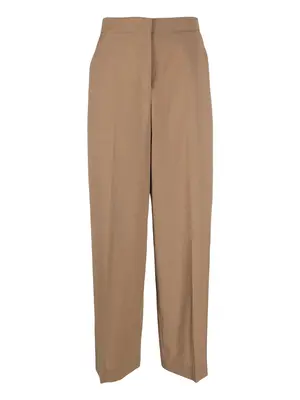 JUUN.J High-waisted Straight-leg Trousers - Neutrals