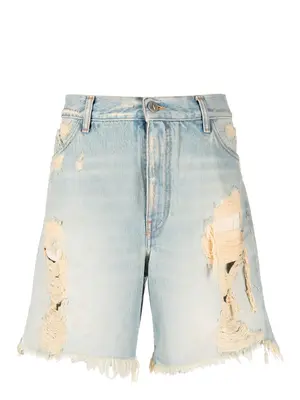 Attico Eugenia Denim Shorts - Blue