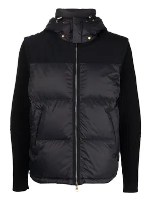 Dunhill Zip-up Padded Coat - Black