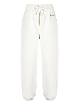 Off-White Logo-embroidered Track Pants - White