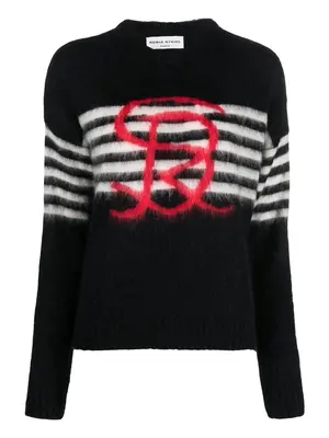 SONIA RYKIEL PARIS Sonia Rykiel Intarsia-Knit Logo Jumper