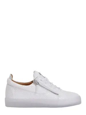 GIUSEPPE ZANOTTI Glitter Low-top Sneakers - White