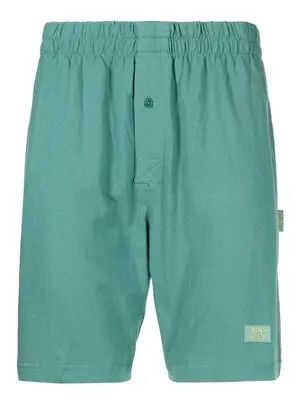 ADVISORY BOARD CRYSTALS Logo-patch Lounge Shorts - Green