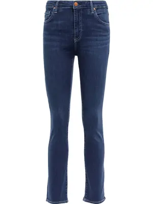 Ag Mari High-rise Slim Jeans - Blue