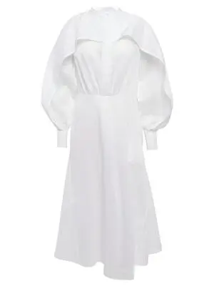 JIL SANDER Cotton Shirt Dress - White