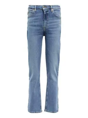 RE/DONE 70s High-rise Straight Jeans - Blue