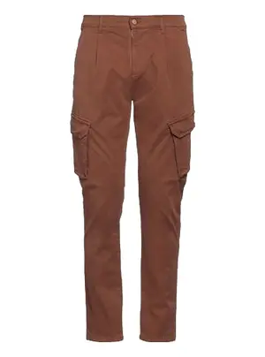 DANIELE ALESSANDRINI GREY DANIELE ALESSANDRINI Cotton-Blend Cargo Pants Brown