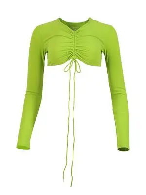 Christopher Esber Long-sleeve Sun Swim Tee - Apple Green