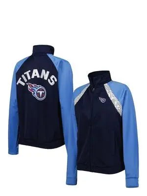 G-III 4HER BY CARL BANKS Tennessee Titans Track Jacket - Navy