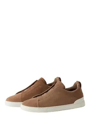 ZEGNA ZEGNA Triple Stitch Slip-On Sneakers