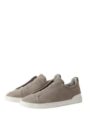 ZEGNA ZEGNA Triple Stitch Slip-On Sneakers