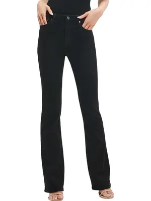 Guess High-Waist Flare Jeans Carrie Black